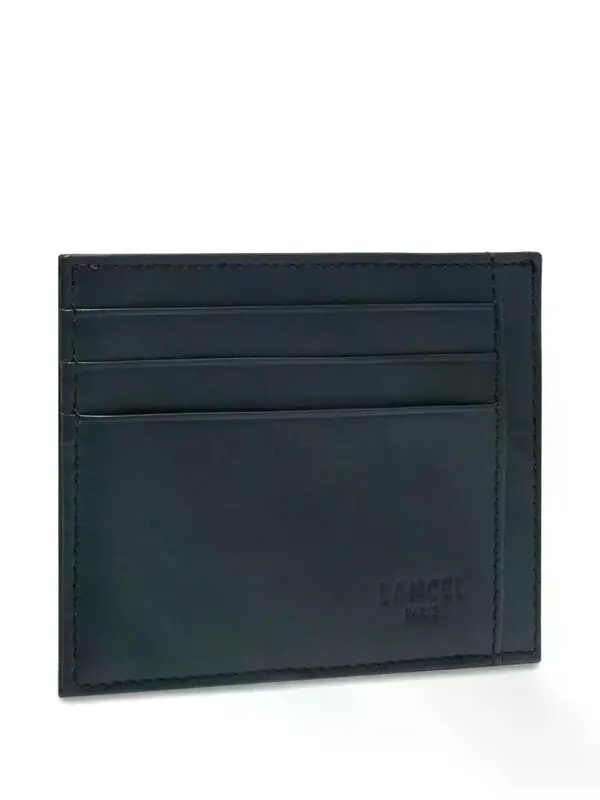 LANCEL Leon Leather Cardholder - Blue