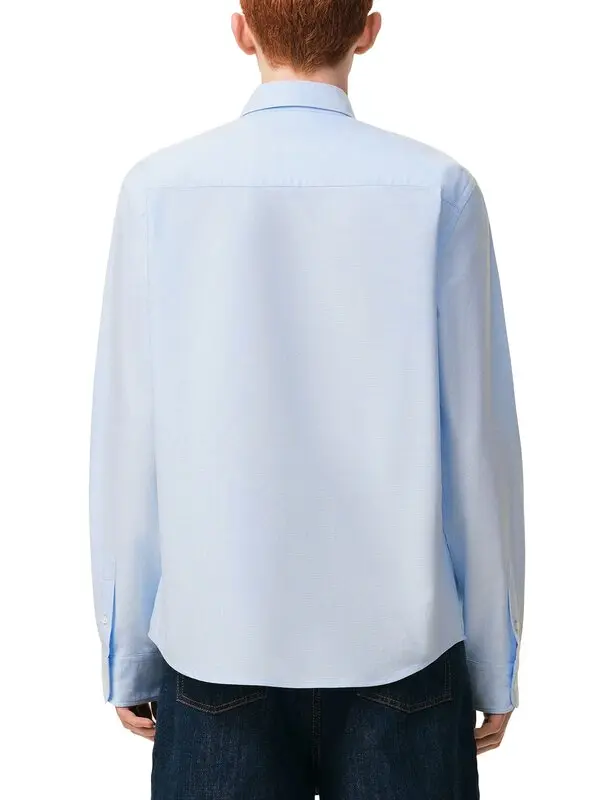Ami Shirt With Logo - Azure