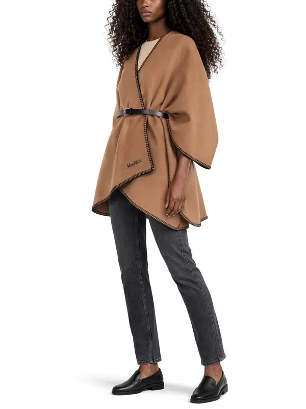 Max Mara Wool And Cashmere Belted Cape