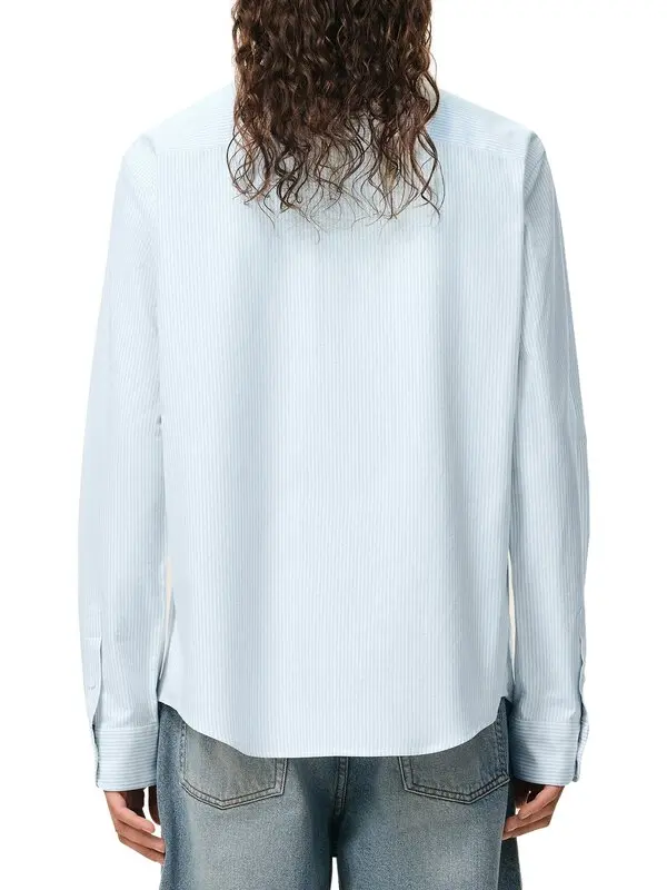 Ami Shirt With Logo - Azure
