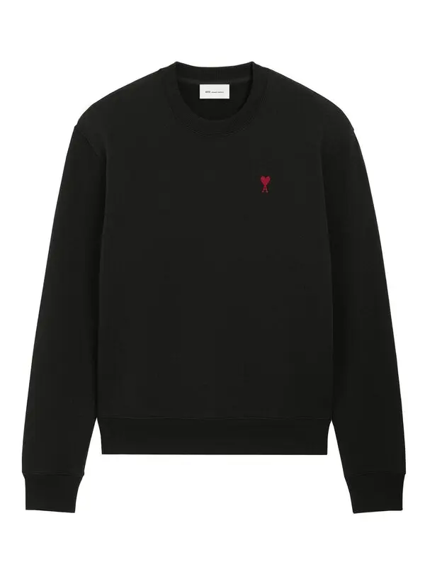 AMI Paris Sweatshirt With Logo - Black