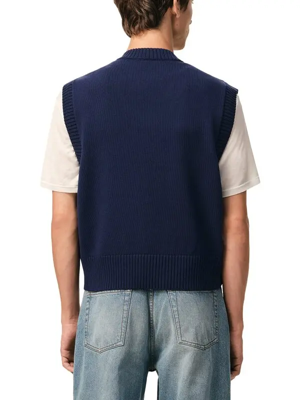 Ami V-neck Vest With Logo