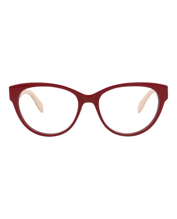 Alexander McQueen Acetate Cat Eye Optical Frames - Red Red Transparent (am0359o/30012341/003)