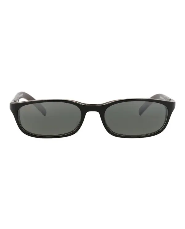 Maui Jim Square Frame Acetate Sunglasses - Black Black Grey (138/02)