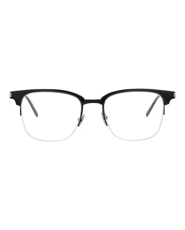 Saint Laurent Square-frame Acetate Optical Frames - Black Black Transparent (sl189slim/30001923/001)