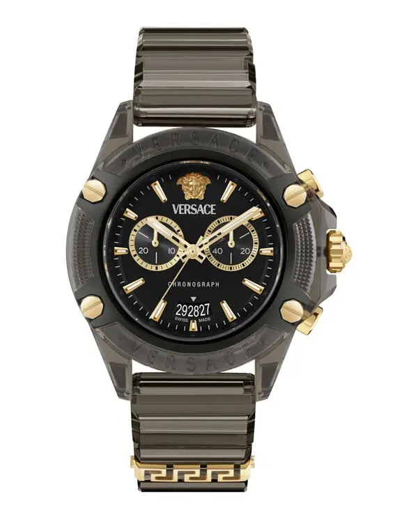 Versace Icon Active Chronograph Watch - Stainless Steel