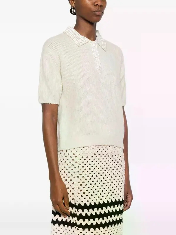 FORTE_FORTE Cashmere Polo Top