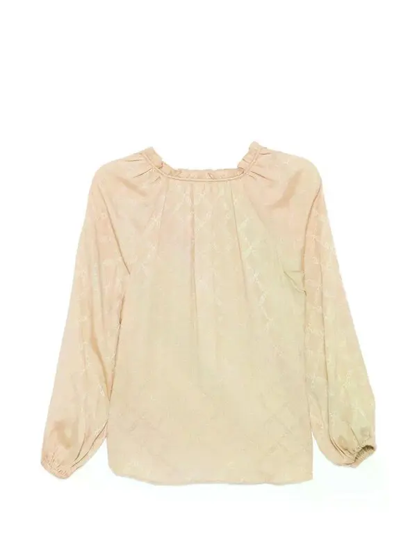 Michael Kors Monogram Tie Blouse