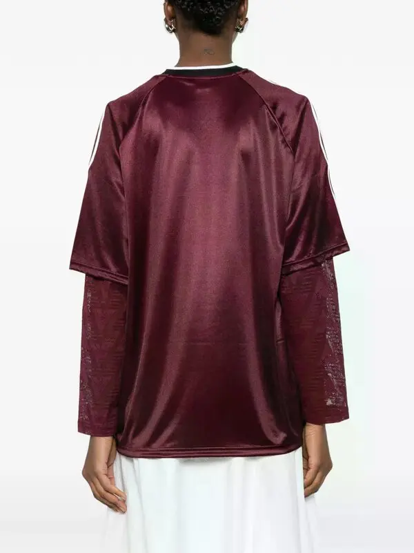 Adidas Striped Long-sleeved Top