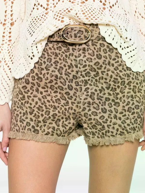TWINSET Leopard Pattern Shorts