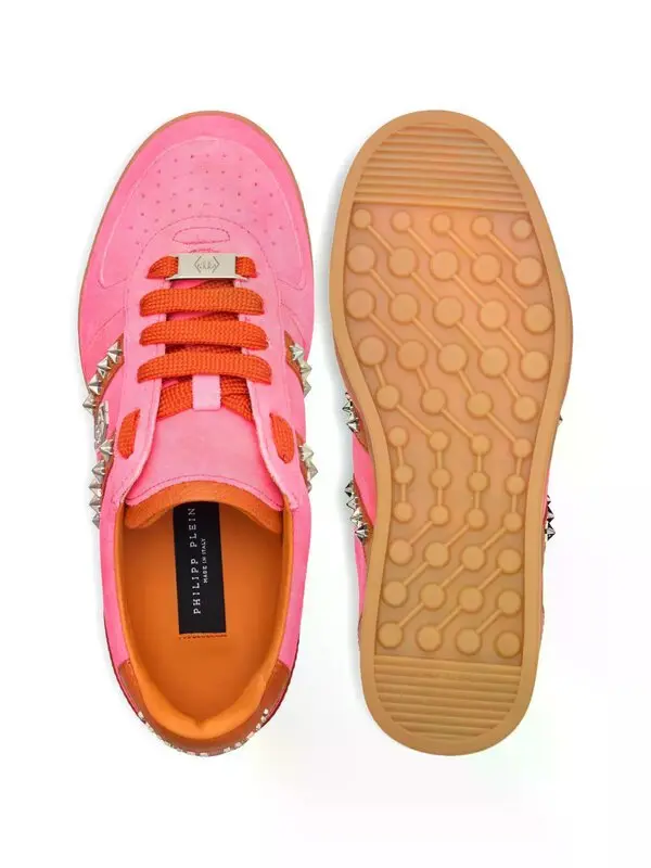 Philipp Plein Star-studded Rebel Sneakers - Pink