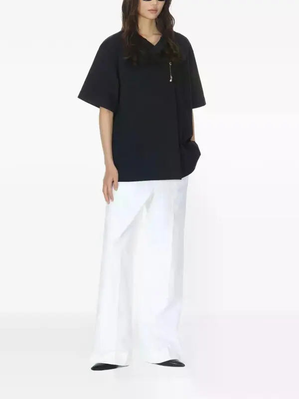 Carven Asymmetrical Kilt Pin T-shirt