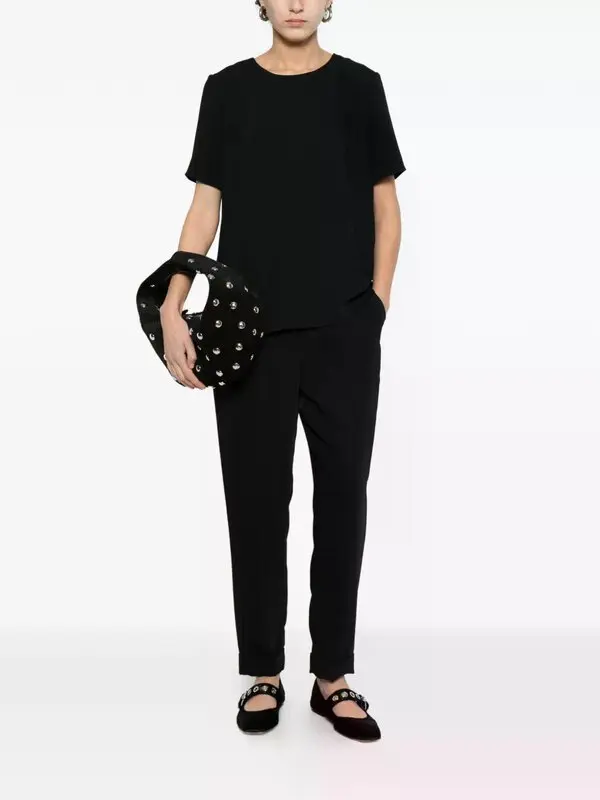 P.a.r.o.s.h Cuffed-hem Trousers - Black