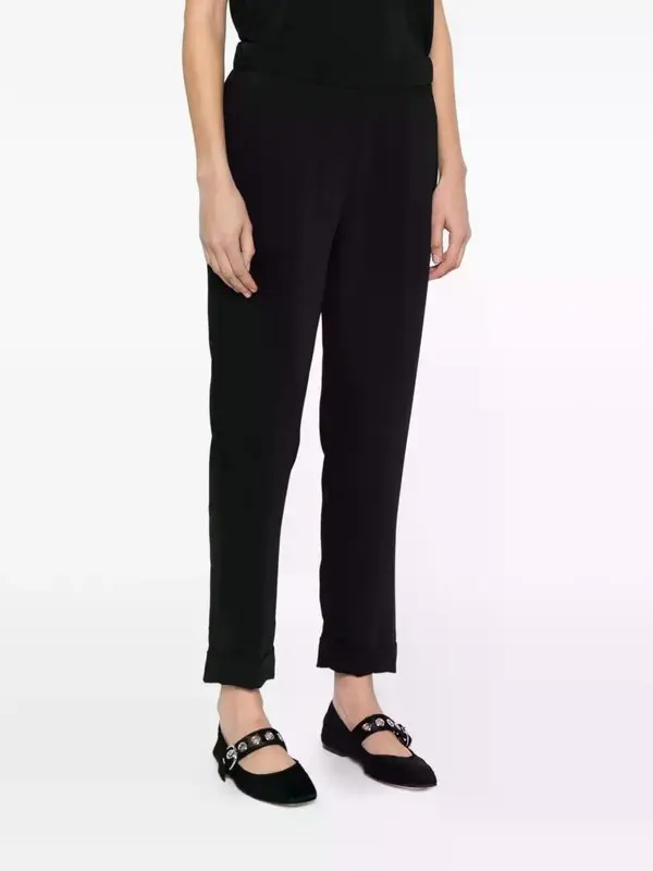 P.a.r.o.s.h Cuffed-hem Trousers - Black
