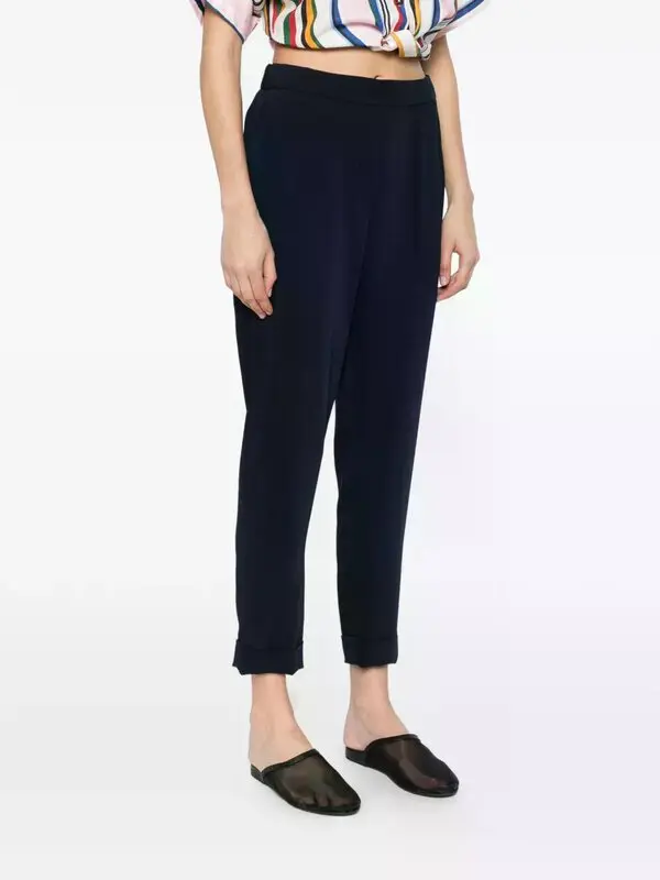 P.a.r.o.s.h Cady Cuffed Trousers - Blue