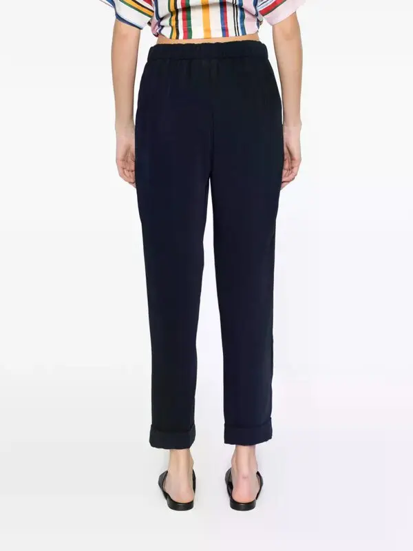 P.a.r.o.s.h Cady Cuffed Trousers - Blue