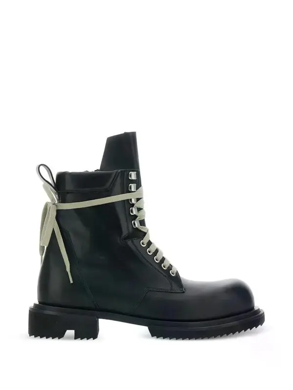 Rick Owens Low Army Lace-up Boots - Black