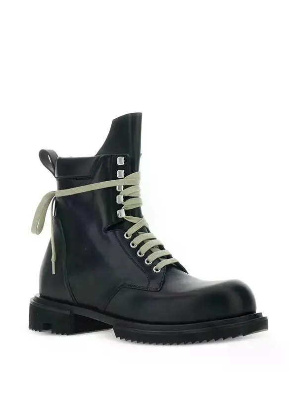 Rick Owens Low Army Lace-up Boots - Black