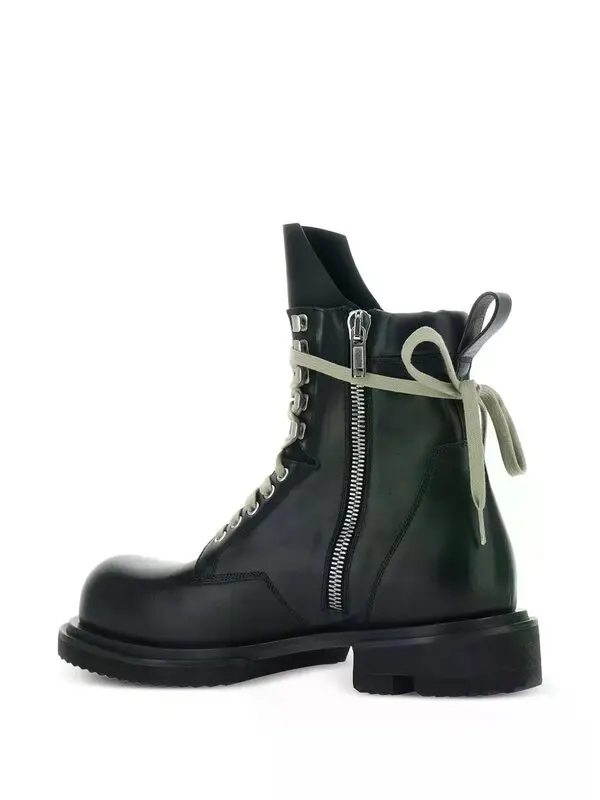 Rick Owens Low Army Lace-up Boots - Black