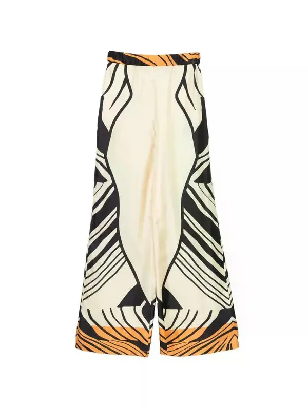 Raquel Diniz Graphic-print Palazzo Trousers