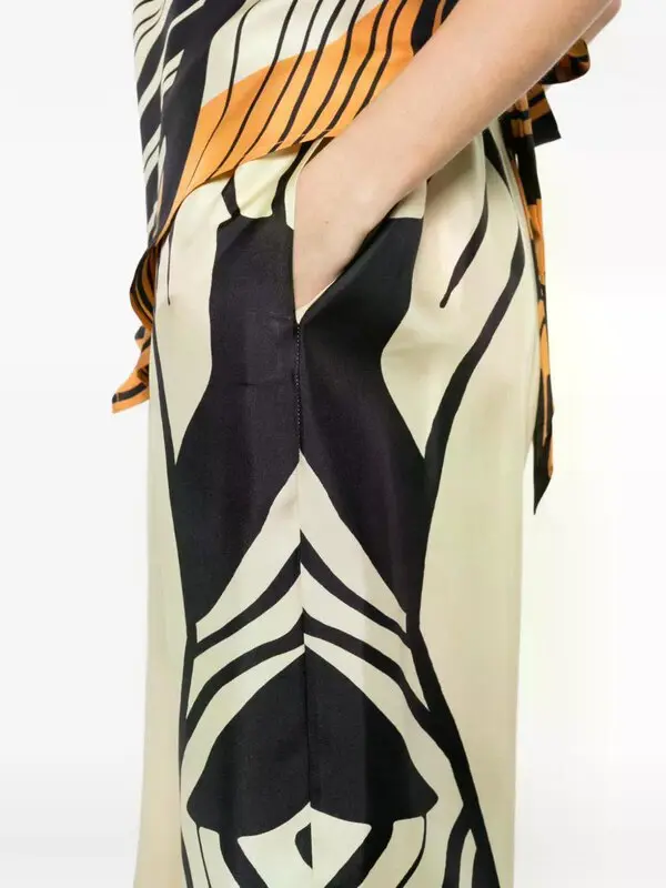 Raquel Diniz Graphic-print Palazzo Trousers