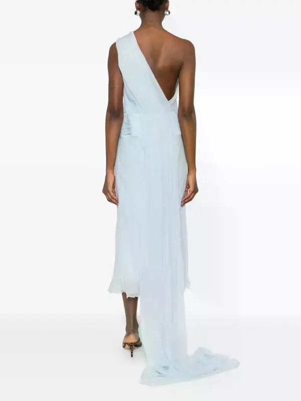 N°21 One-shoulder Draped Midi Dress