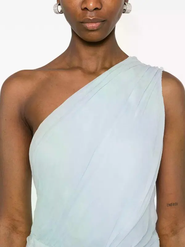 N°21 One-shoulder Draped Midi Dress