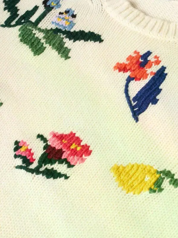 Malo Floral-embroidered Cashmere Jumper