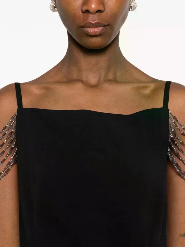Pinko Chain Strap Dress - Black