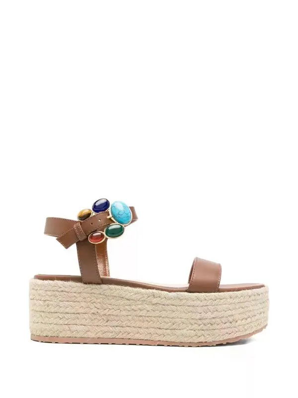 GIANVITO ROSSI Gemstone Platform Sandals
