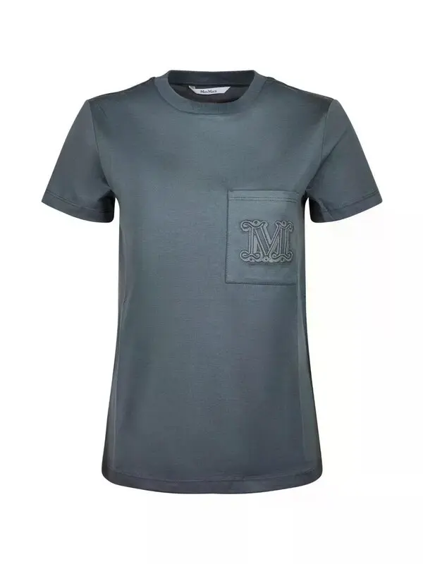 Max Mara Chest-pocket T-shirt - Grey