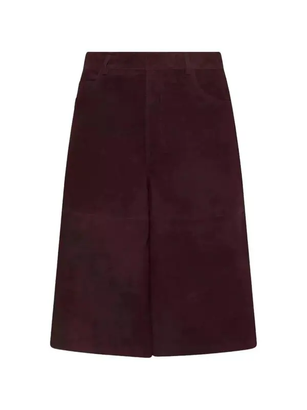 Marella Burgundy Wide-leg Trousers