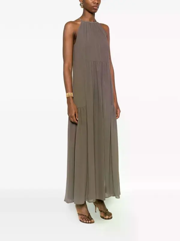 Peserico Tiered Maxi Dress