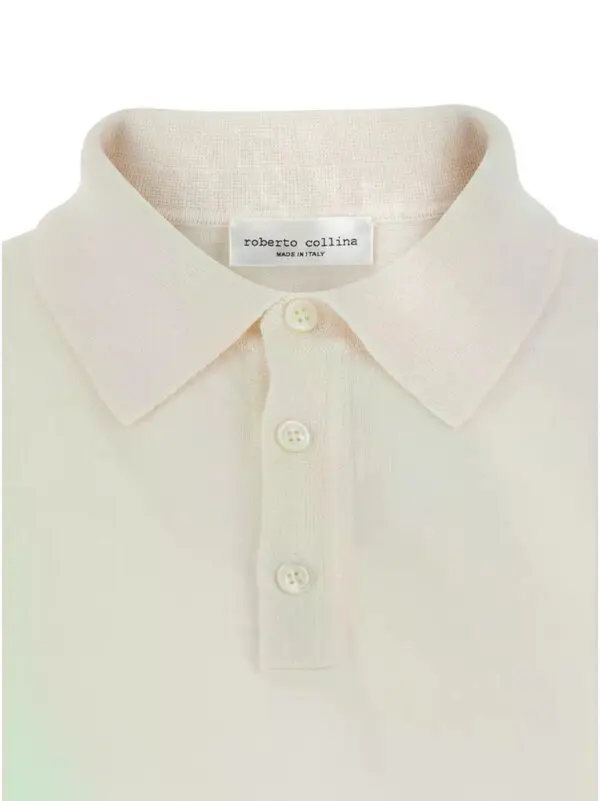 ROBERTO COLLINA Crew-neck Ribbed T-shirt - Neutrals