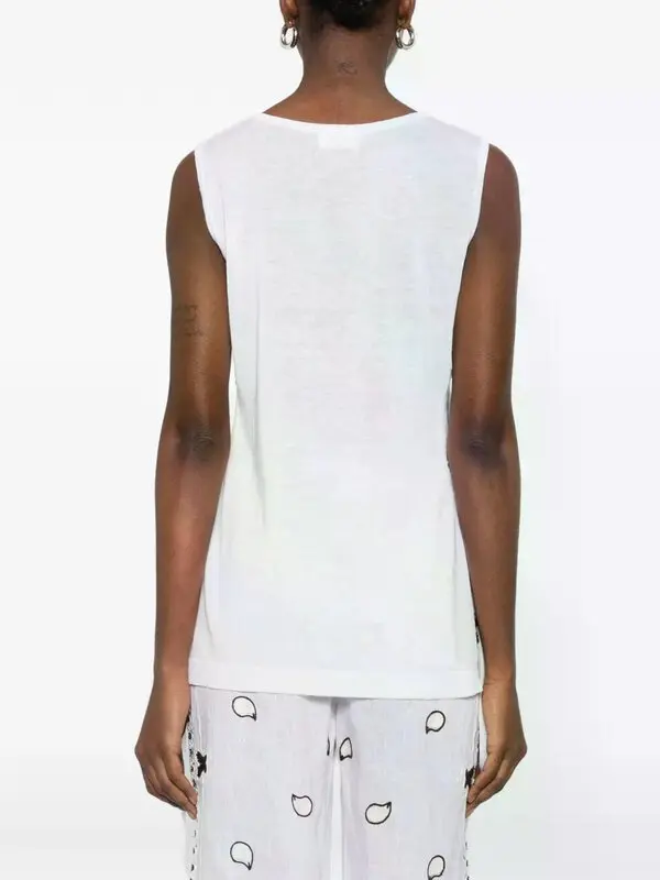 P.a.r.o.s.h Side-tie Knitwear - White