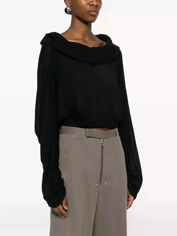 Rick Owens Hooded Neck T-shirt