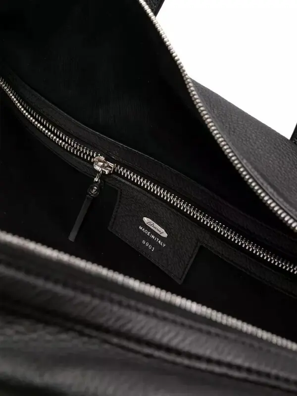 Brioni Logo-patch Leather Luggage