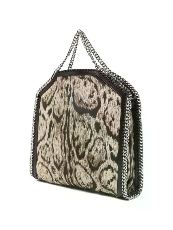 Stella McCartney Falabella Chain Animal-print Shoulder Bag - Neutrals