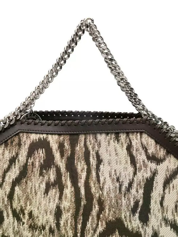 Stella McCartney Falabella Chain Animal-print Shoulder Bag - Neutrals