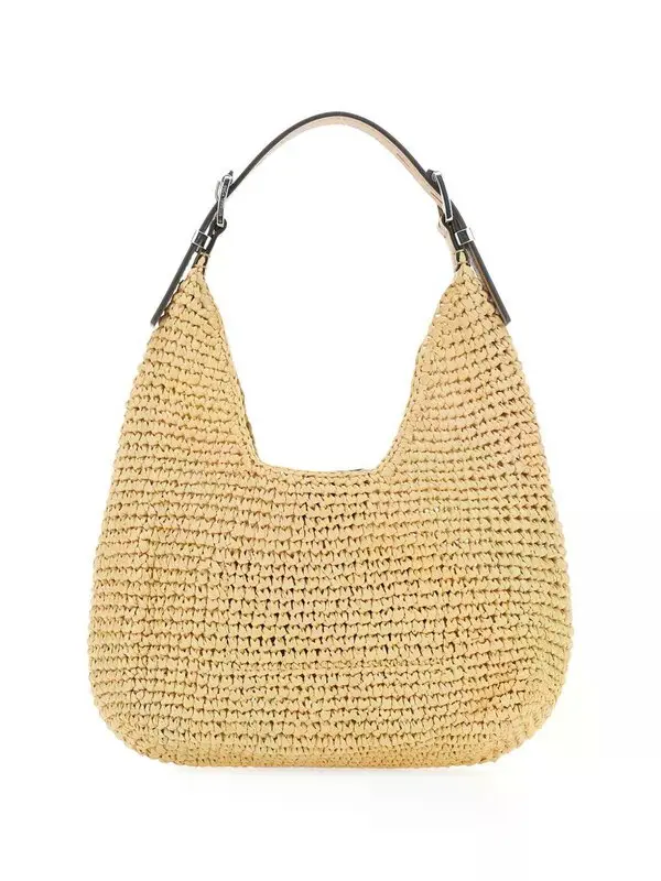 Michael Kors Logo-patch Shoulder Bag - Neutrals