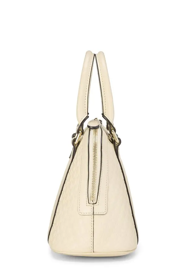 Gucci Microguccissima Leather Dome Boston Bag - White