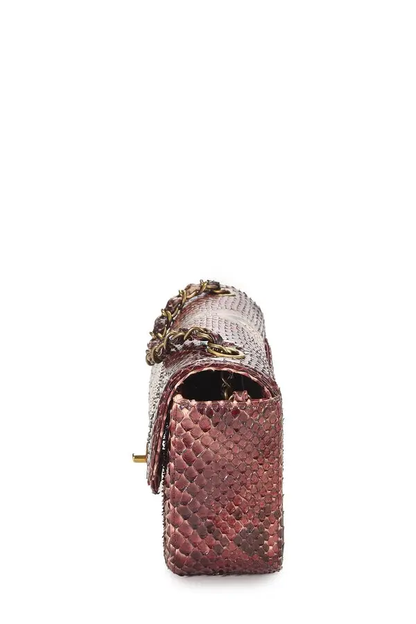 Chanel Python Rectangular Flap Mini