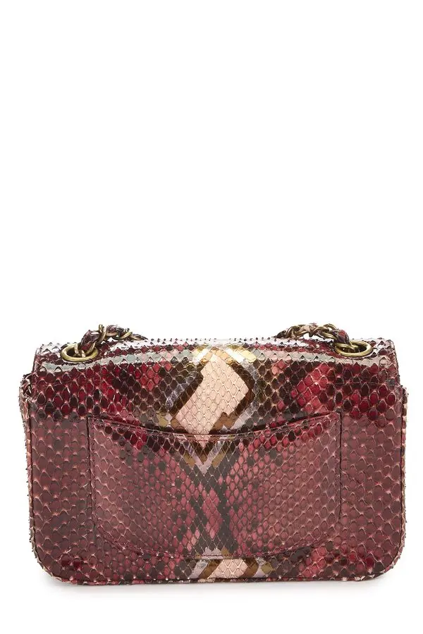 Chanel Python Rectangular Flap Mini