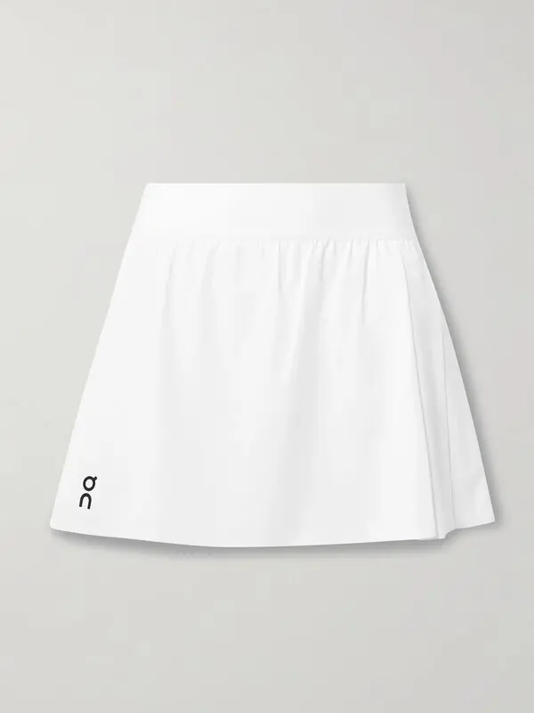 On Court Pleated Recycled-jersey Tennis Skirt - White