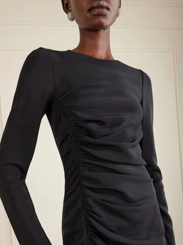 Dolce & Gabbana Ruched Cady Midi Dress