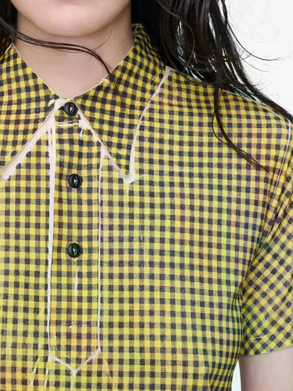 MAISON MARGIELA Gingham Polo Top