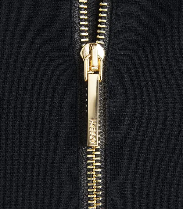 JOSEPH Milano-knit Sable Bomber Jacket - Black