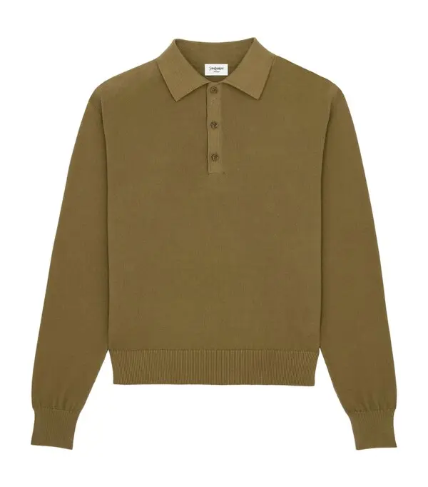 Saint Laurent Cotton Polo Sweater
