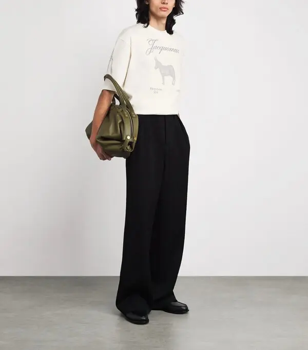 Jacquemus Cotton Jacquard Donkey T-shirt - Grey