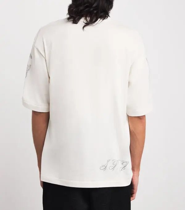 Jacquemus Cotton Jacquard Donkey T-shirt - Grey